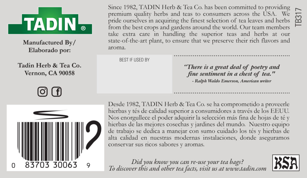 Peppermint Tea – Tadin Herb & Tea Co.