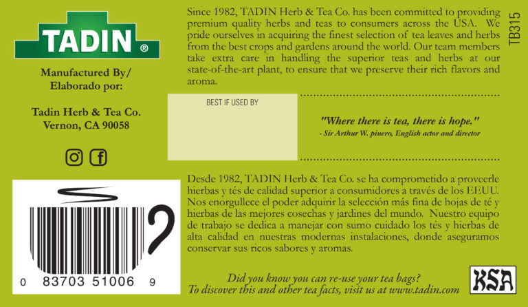Riñosan – Tadin Herb & Tea Co.