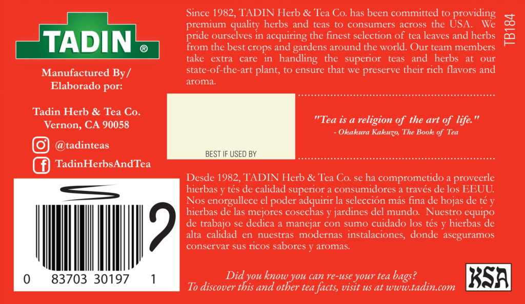 Turmeric Tea Blend – Tadin Herb & Tea Co.