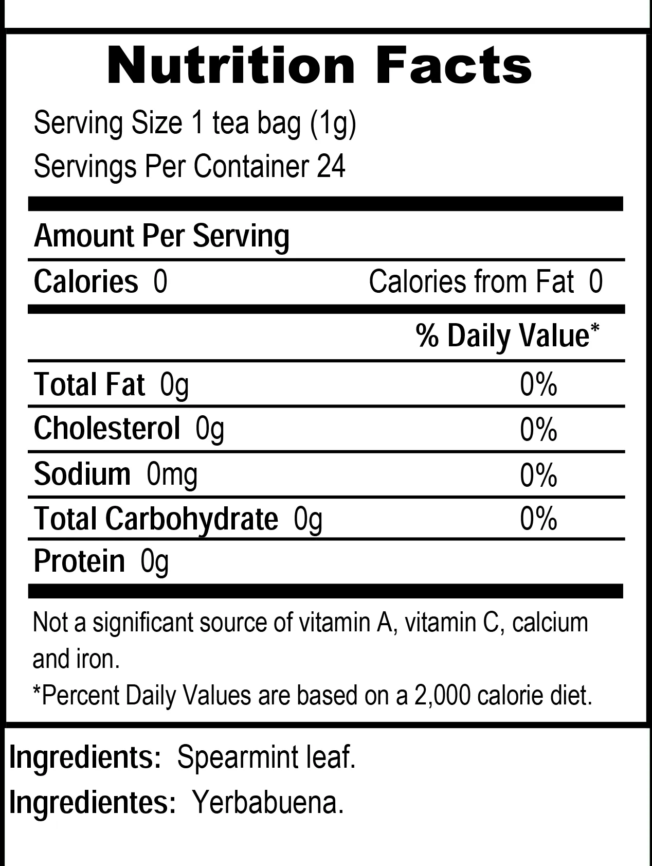 Spearmint Tea – Tadin Herb & Tea Co.