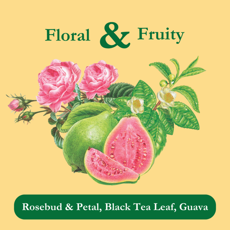 Guava Rose Tea | Fruity & Floral Black Tea Bags